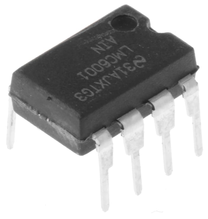 LMC6001AIN/NOPB Texas Instruments | LMC6001AIN/NOPB Texas Instruments, Precision, Op Amp, 1.3MHz ...