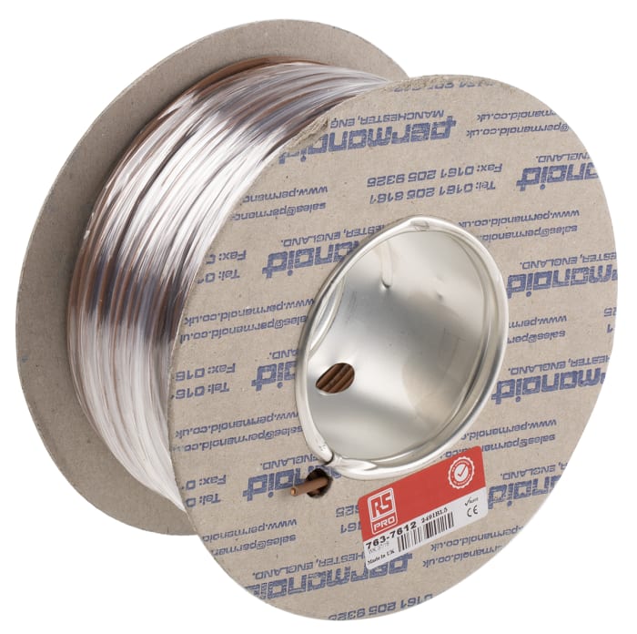 RS PRO | RS PRO Brown 1.5mm² Hook Up Wire, 15 AWG, 30/0.25 mm, 100m ...