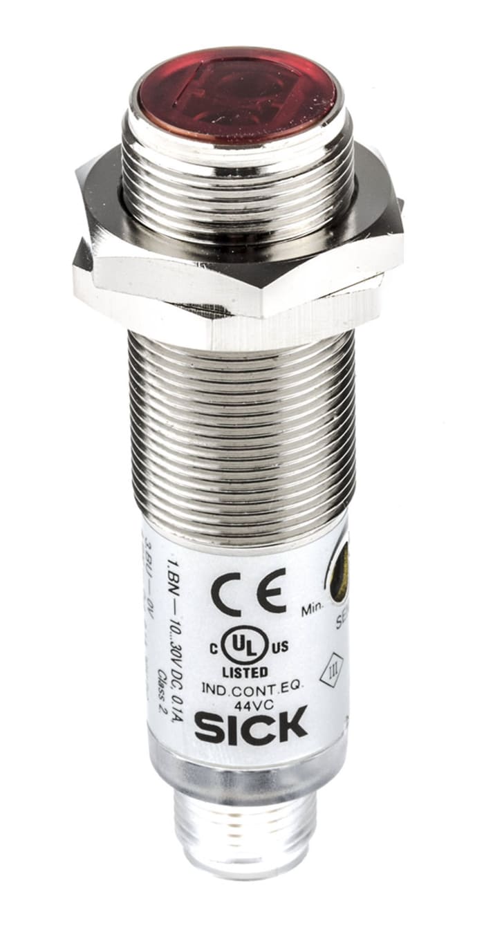 VL180-2P42431 SICK | SICK Retroreflective Photoelectric Sensor, Barrel Sensor, 50 mm → 7 m ...