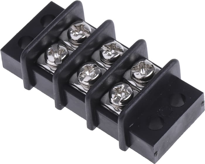 RS PRO | RS PRO Non-Fused Terminal Block, 3-Way, 12 AWG Wire, 20A Screw ...