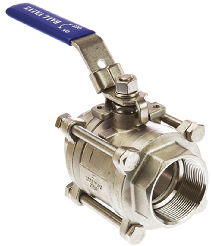 RS PRO | RS PRO Stainless Steel Full Bore, 2 Way, Ball Valve, Threaded ...