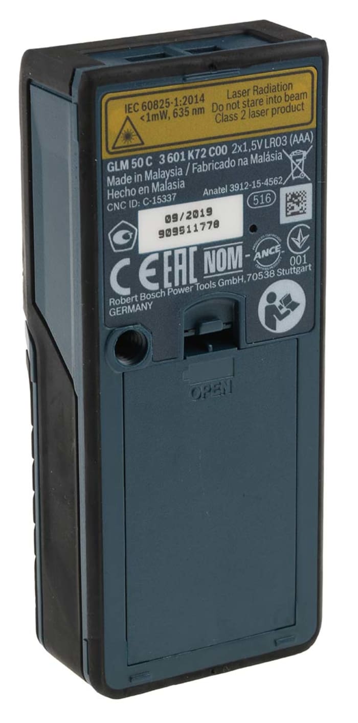 0601072C00 Bosch | Bosch GLM 50 C Laser Measure, 0.05 → 50m Range, ±1.5 ...