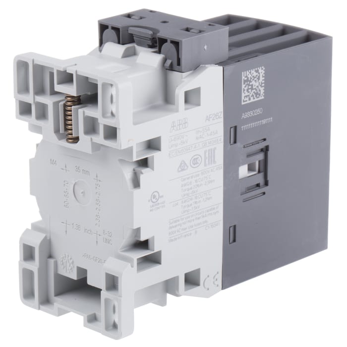 1SBL236201R2300 AF26Z-40-00-23 ABB | ABB AF26Z-40-00-23 AF Contactor, 230 V ac Coil, 4-Pole, 45 ...