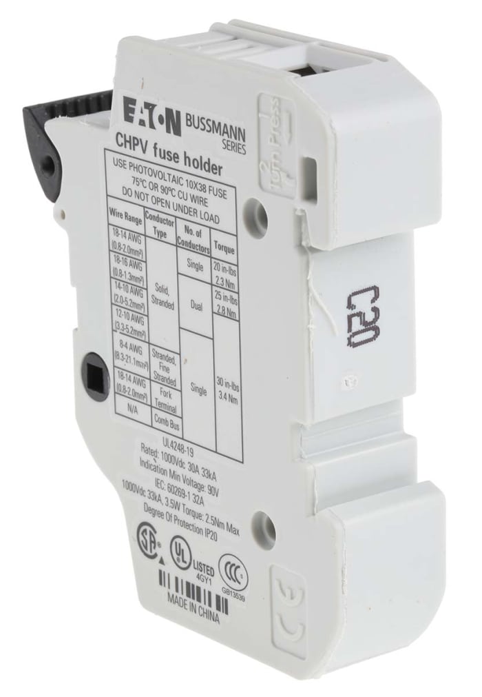 CHPV1U Eaton Bussmann Series | Eaton Bussmann Series 30A Rail Mount ... CHPV1U Eaton Bussmann Series | Eaton Bussmann Series 30A Rail Mount ...