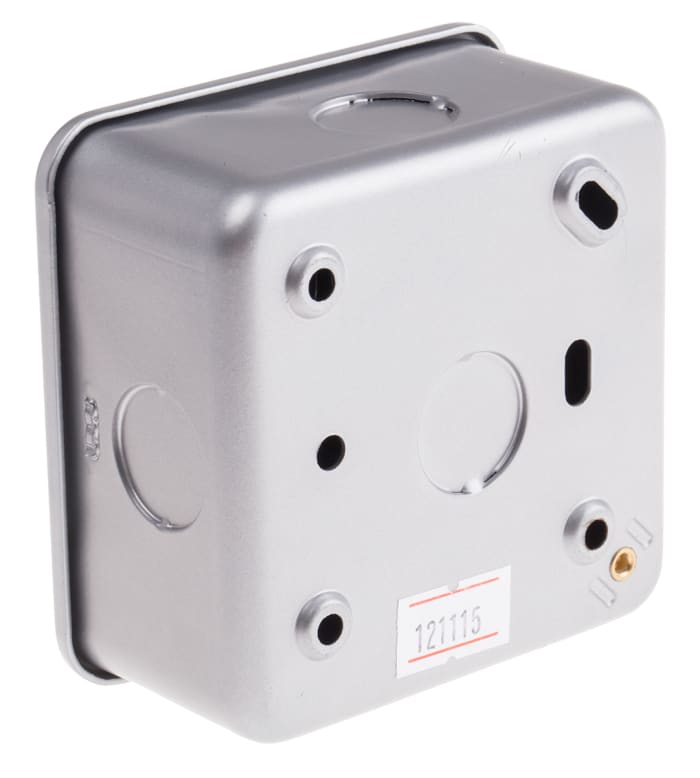 RS PRO | RS PRO Grey Metal Clad Switch, 2 Way, 2 Gang | 768-3526 | RS