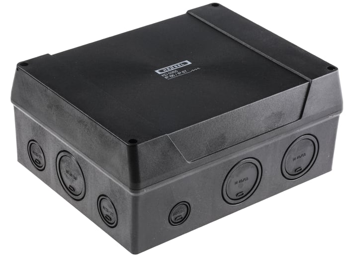 KD5355 HENSEL | HENSEL DK Series Black Thermoplastic Junction Box, 5 ...