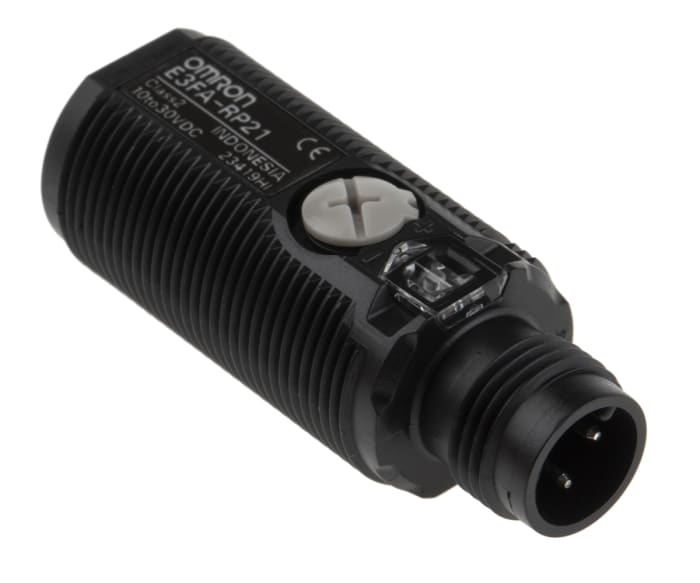 E3FA-RP21 Omron | Omron Retroreflective Photoelectric Sensor, Barrel ...