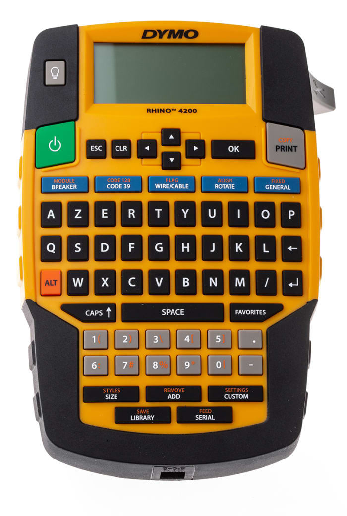 Rhino 4200 Dymo | Dymo Rhino 4200 Handheld Label Printer, 19mm Max ...