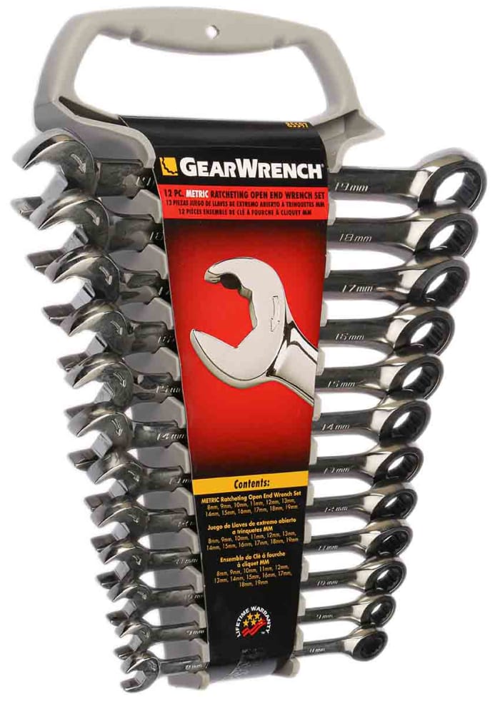85597 GearWrench | GearWrench 12-Piece Spanner Set, 8 → 19 mm | 768 ...