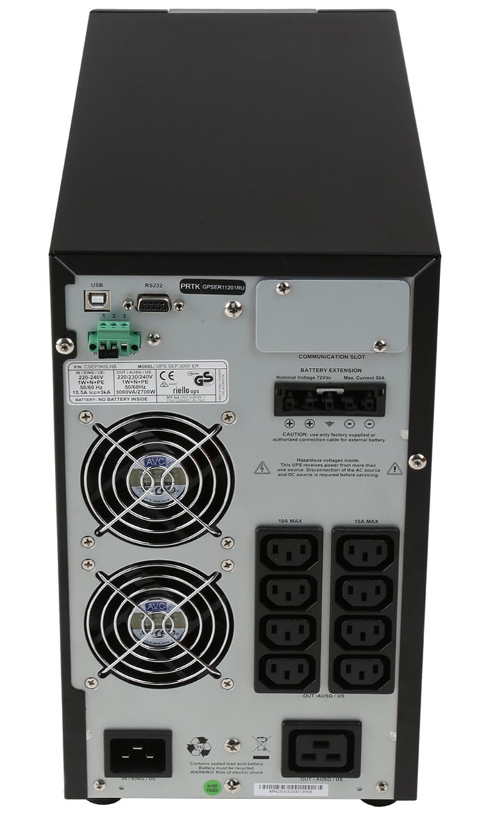 SEP 3000ER Riello | Riello 220V ac Input Tower Uninterruptible Power ...