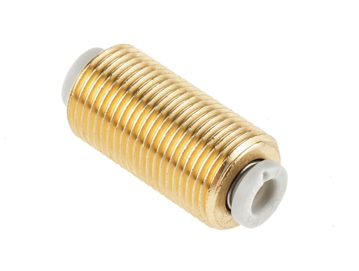 KQ2E04-00A SMC | SMC KQ2 Series Bulkhead Tube-to-Tube Adaptor, Push In 4 mm to Push In 4 mm ...