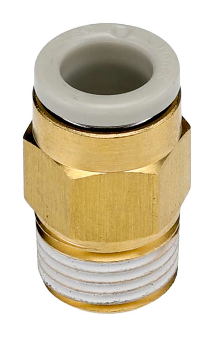KQ2H06-01AS SMC | SMC KQ2 Series Straight Threaded Adaptor, R 1/8 Male to Push In 6 mm, Threaded ...