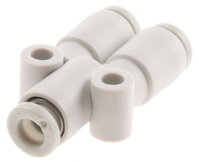 KQ2U04-00A SMC | SMC KQ2 Series Y Tube-to-Tube Adaptor, Push In 4 mm to Push In 4 mm, Tube-to ...