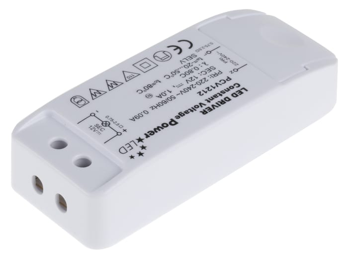 PCV1212 PowerLED | PowerLED LED Driver, 12V Output, 12W Output, 0 → 1A Output, Constant Voltage ...