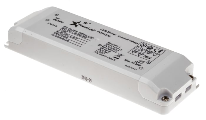 PCV1236 PowerLED | PowerLED LED Driver, 12V Output, 36W Output, 3A Output, Constant Voltage ...