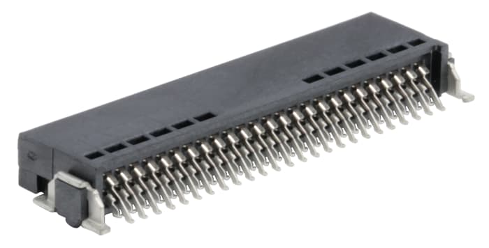 054596 ERNI | ERNI SMC Series Right Angle Surface PCB Header, 50 ...