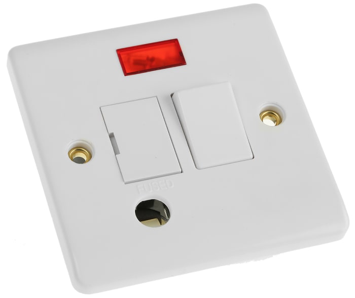 RS PRO | RS PRO 13A 2 Gang Switched Fused Spur | 775-8084 | RS RS PRO | RS PRO 13A 2 Gang Switched Fused Spur | 775-8084 | RS
