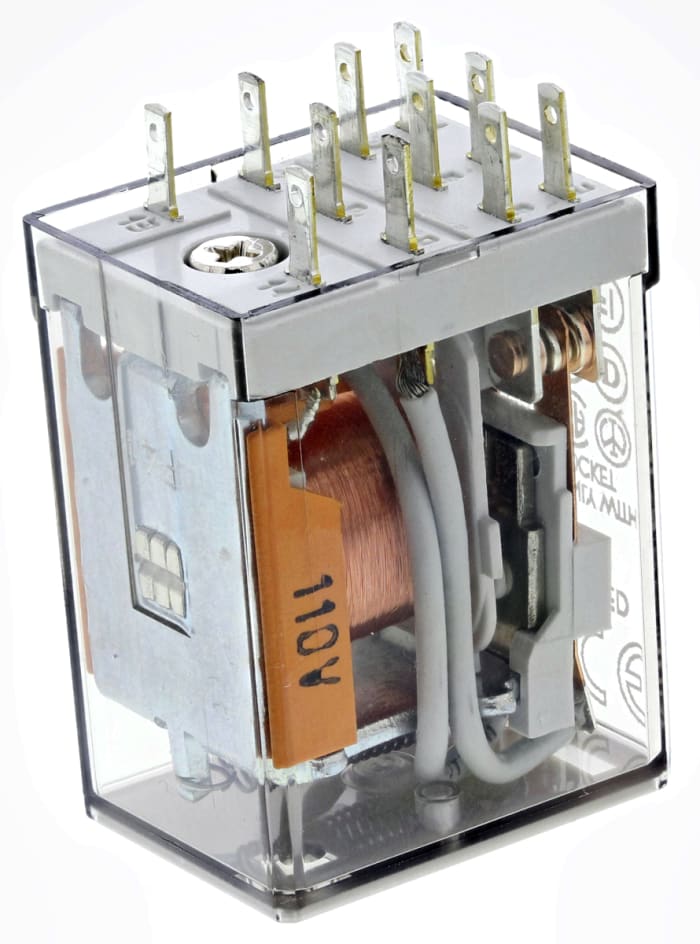 55.33.8.110.0010 Finder | Finder Plug In Power Relay, 110V ac Coil, 10A ...