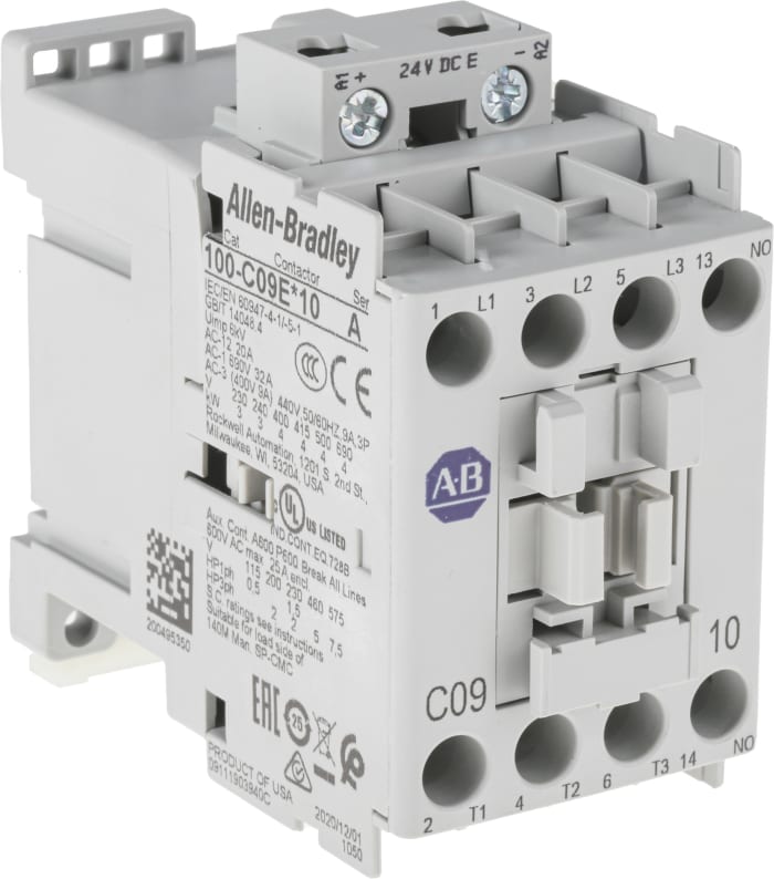 100-C09EJ10 Allen Bradley | Allen Bradley 100 Series 100C Contactor, 24 ...