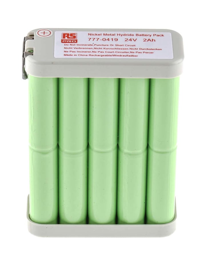 RS PRO | RS PRO 24V NiMH Rechargeable Battery Pack, 2Ah - Pack of 1 ...