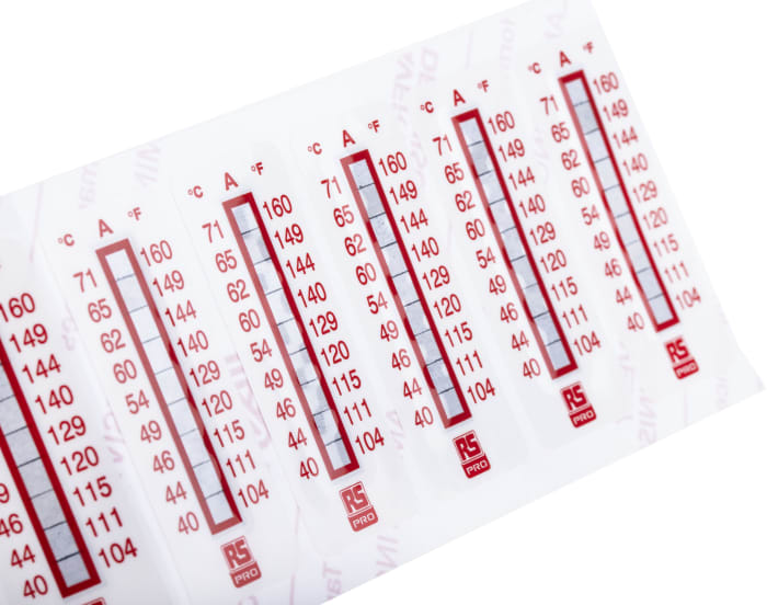 RS PRO | RS PRO Non-Reversible Temperature Sensitive Label, 40°C to 71 ...