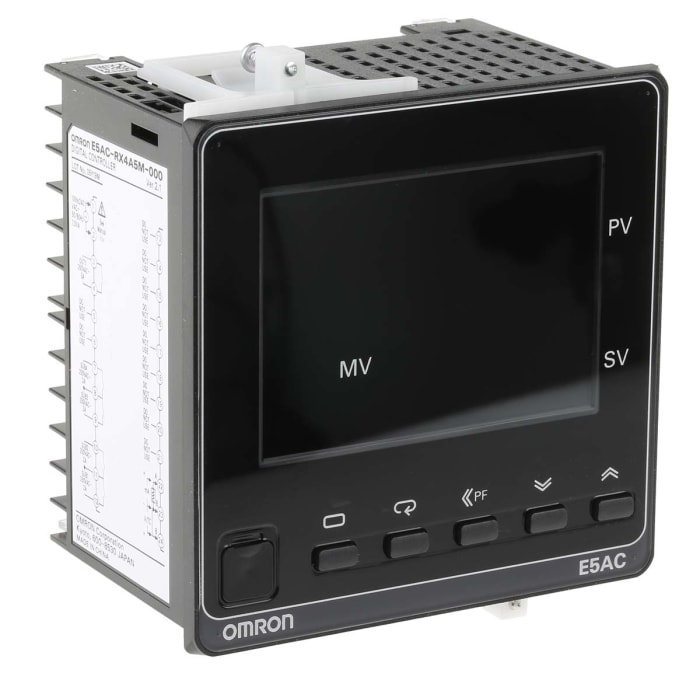 E5AC-RX4A5M-000 Omron | Omron E5AC Panel Mount PID Temperature Controller, 96 x 96mm, 1 Output ...