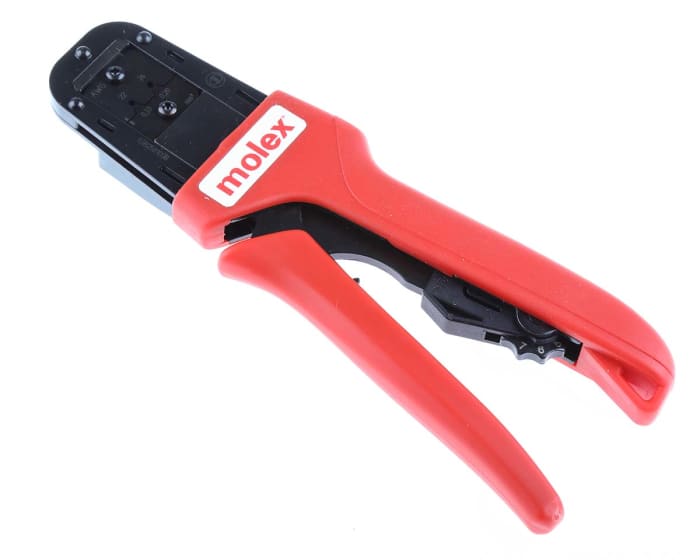 63825-8100 Molex | Molex PremiumGrade Serisi Kablo Ucu Sıkma Pensesi, Cırcır Mekanizmalı, C-Grid ...