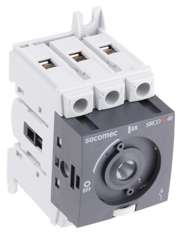 2200 3004 Socomec | Socomec 3P Pole Isolator Switch - 40A Maximum ...