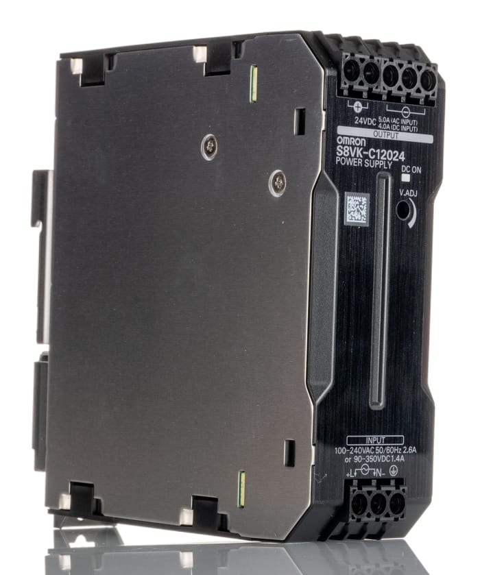 S8VK-C12024 Omron | Omron S8VK-C Switch Mode DIN Rail Power Supply, 90 → 350 V dc, 100 → 240 V ...