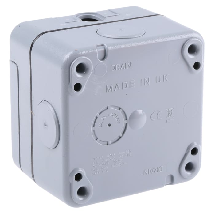 K56414GRY MK Electric | MK Electric Grey Plastic Back Box, 2 Gangs, 150 ...
