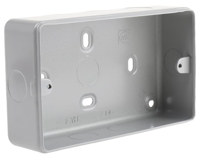 K897ALM MK Electric | MK Electric Grey Back Box, 2 Gangs, 38 x 147mm ...
