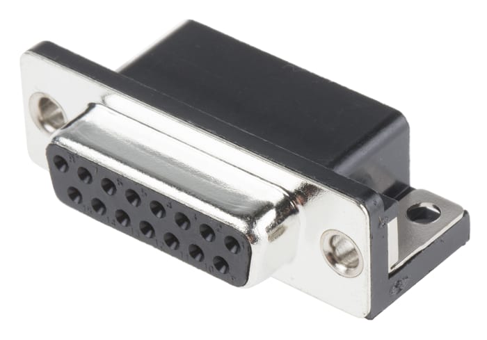 MHDD15-F-T-B-S-R MH Connectors | MH Connectors MHDD 15 Way Right Angle Through Hole D-sub ...