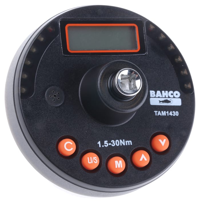 TAM1430 Bahco | Bahco Digital Torque Tester, 1.5 → 30Nm, Square: 1/4in ...