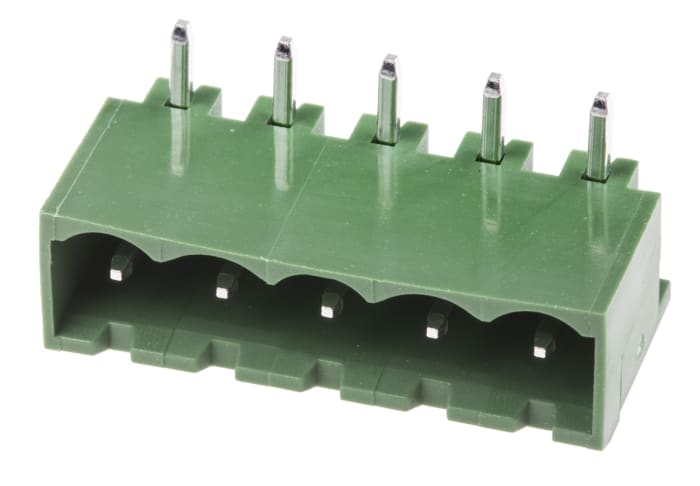 RS PRO | RS PRO, 5.08mm Pitch, 5 Way, Pluggable Terminal Block, Header ...