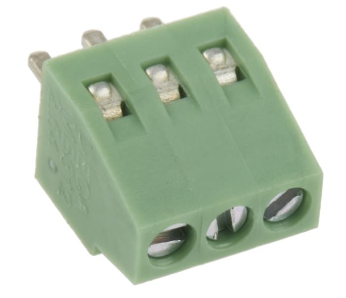 RS PRO | RS PRO PCB Terminal Block, 3-Contact, 2.54mm Pitch, Through ...