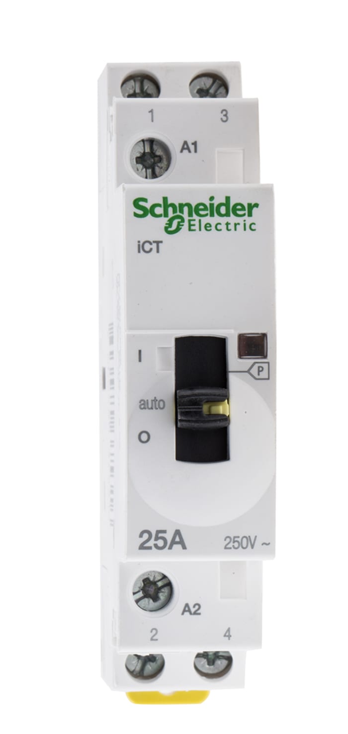 A9C21532 Schneider Electric | Schneider Electric Acti 9 ICT iCT Contactor, 230 V ac Coil, 2-Pole ...