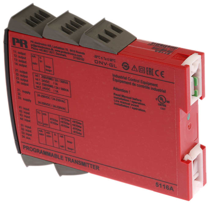 5116A PR Electronics | PR Electronics 5 Series Signal Conditioner | 796 ...
