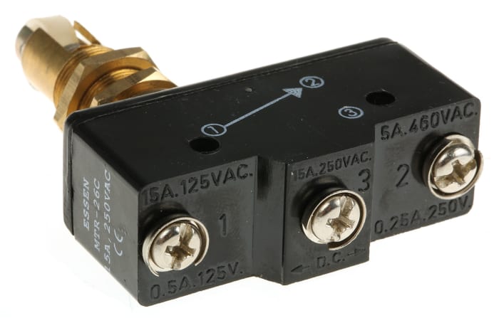 RS PRO | RS PRO Spring Plunger Micro Switch, Screw Terminal, 15 A @ 250 ...