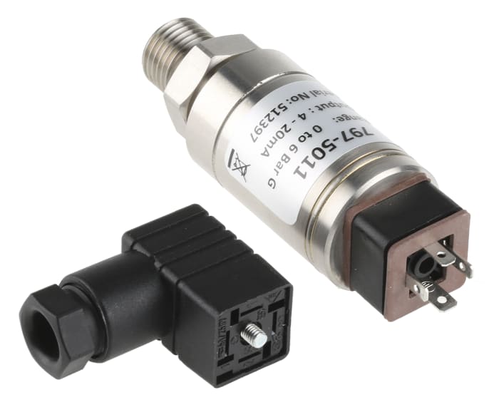 RS PRO | RS PRO Pressure Sensor, 0bar Min, 6bar Max, Current Output, Relative Reading | 797-5011 ...