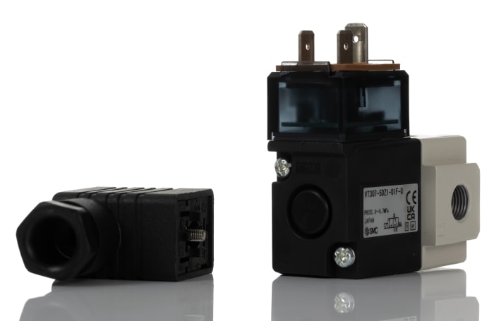 VT307-5DZ1-01F-Q SMC | SMC 3/2 Pneumatic Solenoid Valve - Solenoid/Solenoid G 1/8 VT307 Series ...