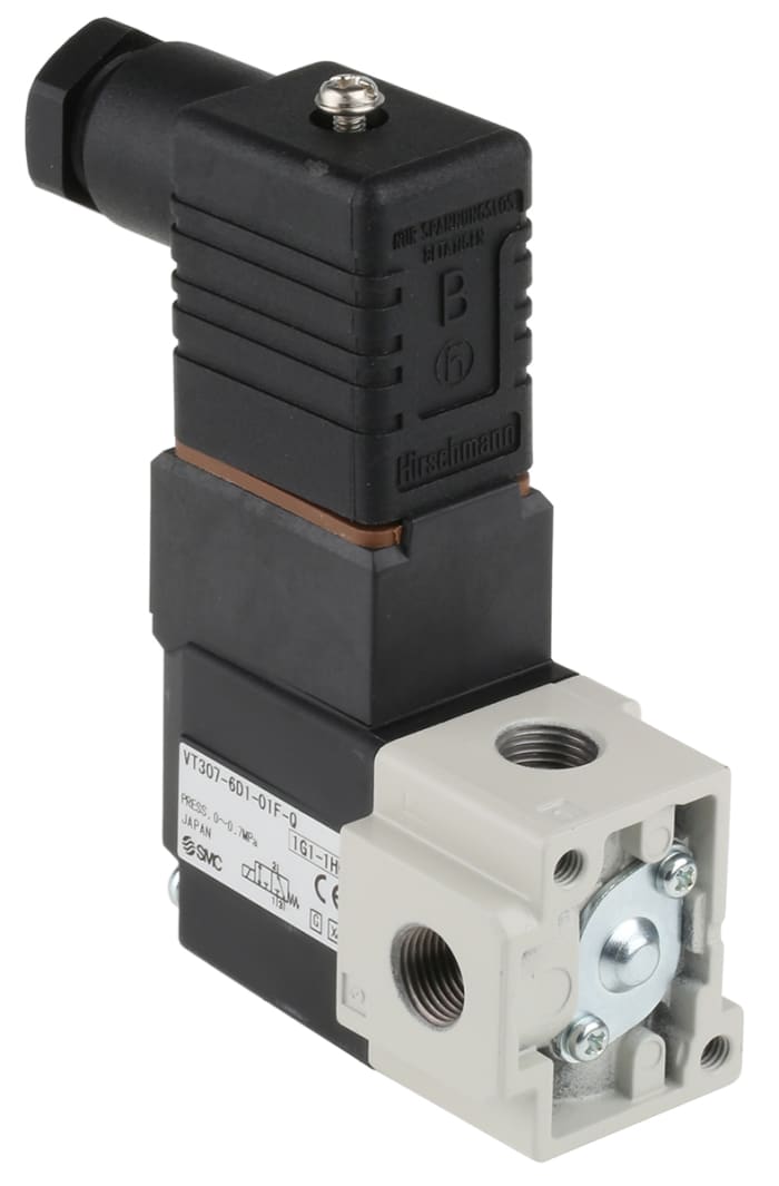 VT307-6D1-01F-Q SMC | SMC 3/2 Pneumatic Solenoid Valve - Solenoid/Solenoid G 1/8 VT307 Series ...