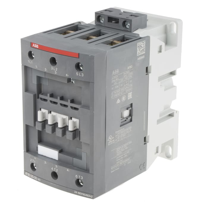 1SBL397001R4100 AF80-30-00-41 ABB | Contactor ABB AF80 AF de 3 polos, 3 NA, 125 A, bobina 24 →60 ...
