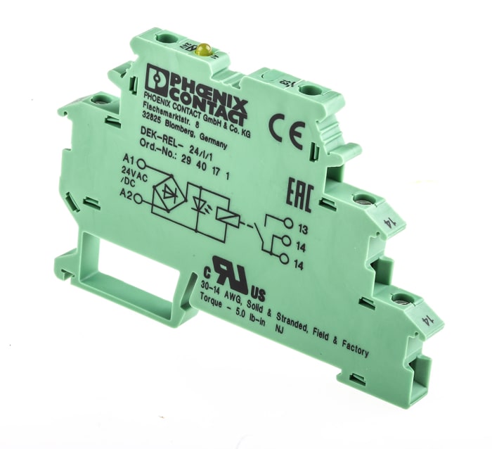 2940171 Phoenix Contact | Phoenix Contact DEK-REL- 24/I/1 Series ...