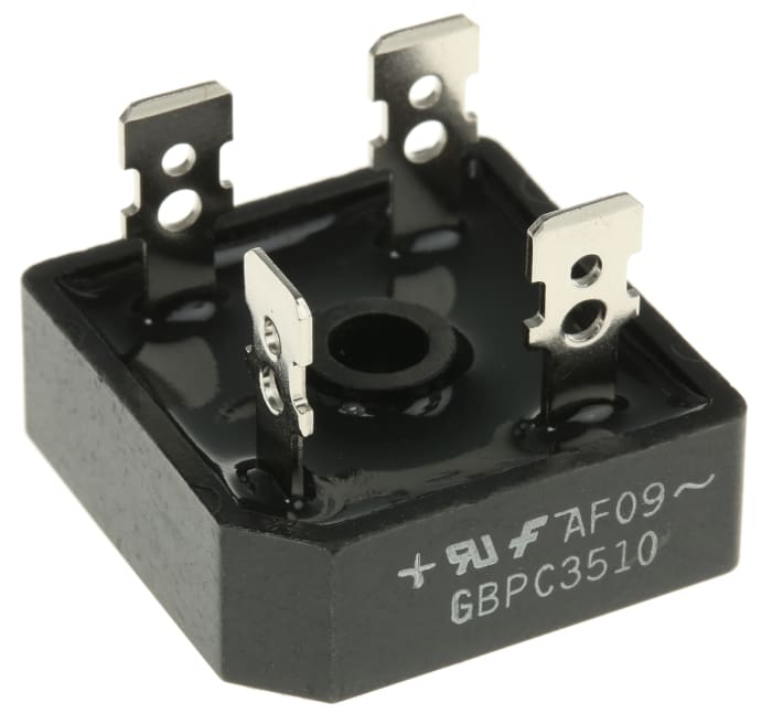 GBPC3510 onsemi | onsemi Bridge Rectifier, 35A, 1000V, 4-Pin | 803-1939 | RS