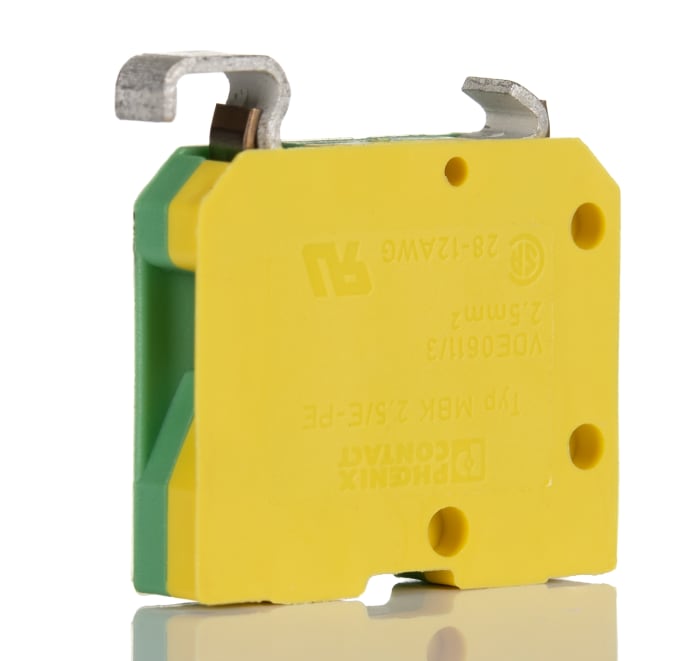 1402788 Phoenix Contact | Phoenix Contact 1402788 MBK 2.5/E-PE Series Green/Yellow, 2.5mm² ...