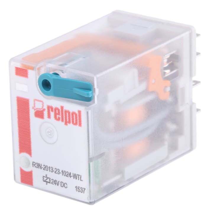 R3N-2013-23-1024-WTL Relpol | Relpol Plug In Power Relay, 24V dc Coil ...