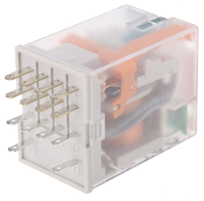 R4N-2014-23-1012-WTL Relpol | Relpol Plug In Power Relay, 12V dc Coil ...