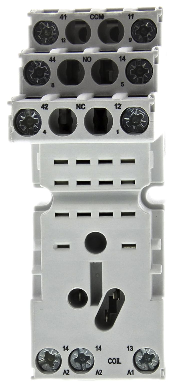 GZM2-gray Relpol | Relpol 8 Pin 300V ac DIN Rail, Panel Mount Relay ...