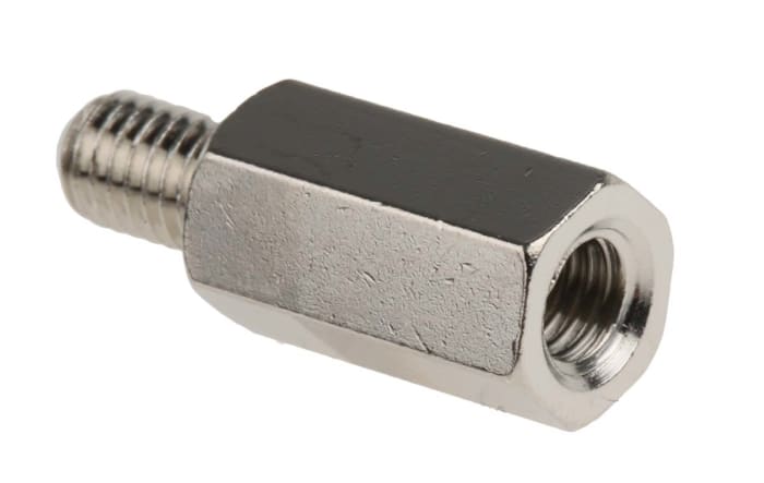 RS PRO | RS PRO Standoff, M5 x M5 Thread, 15mm Body, Brass, Male/Female ...