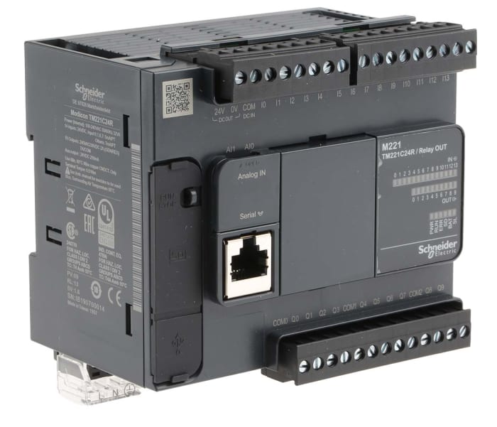 TM221C24R Schneider Electric | Schneider Electric, Modicon M221, PLC ...